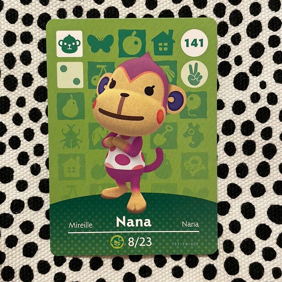 Other | Genuine Acnh Nana Amiibo Card | Poshmark